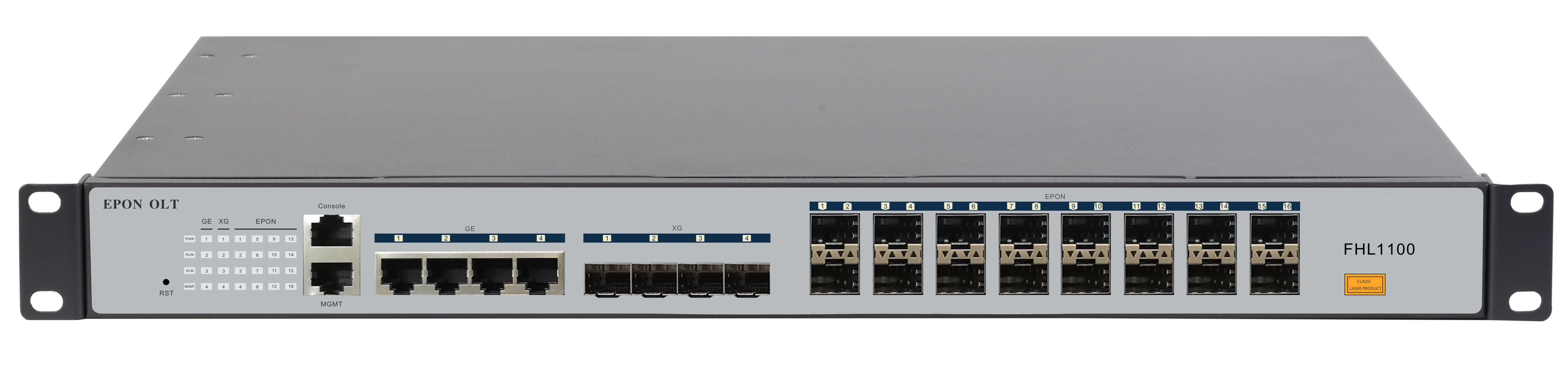 Le terminal de ligne optique EPON OLT 16PON 4GE 4x10G